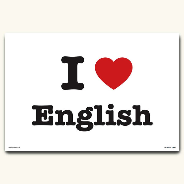I Heart English – The Poster Point