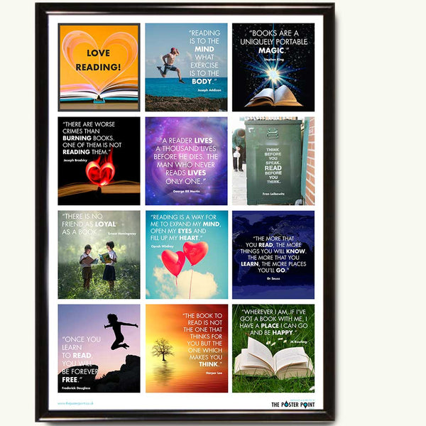Love Reading! Quotes poster to inspire teenage readers – The Poster Point