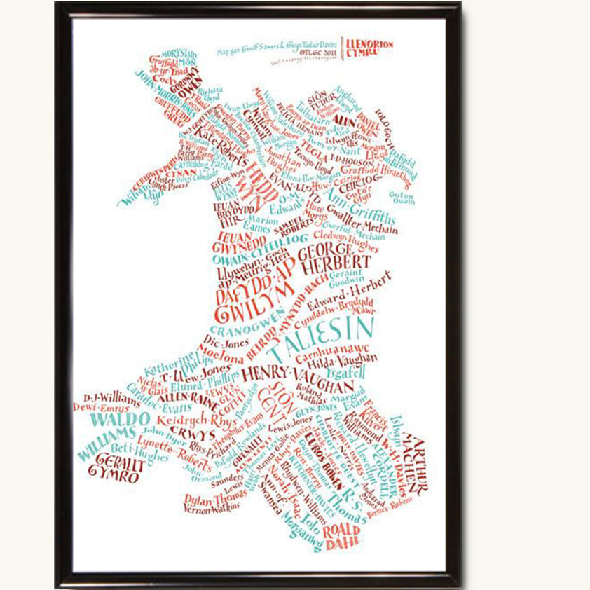 Literary Map of Wales – The Poster Point